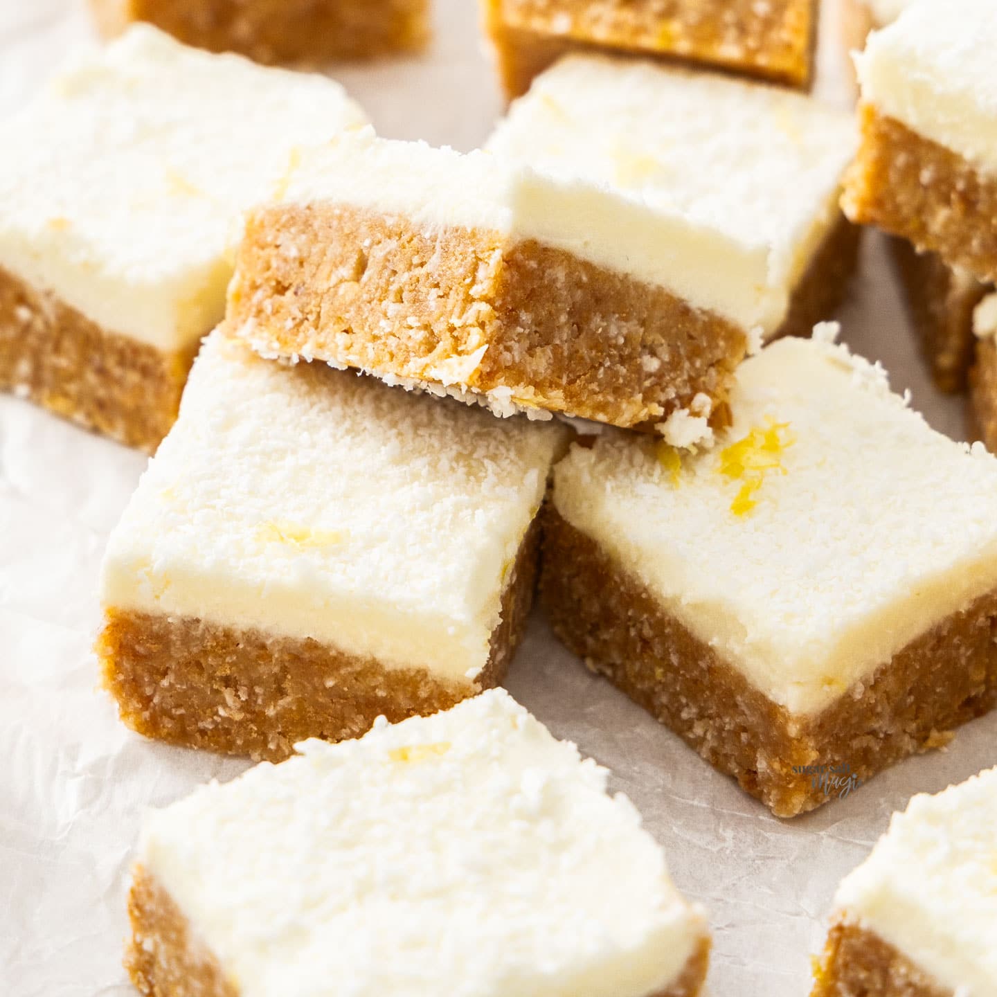 Lemon Coconut Slice - Sugar Salt Magic