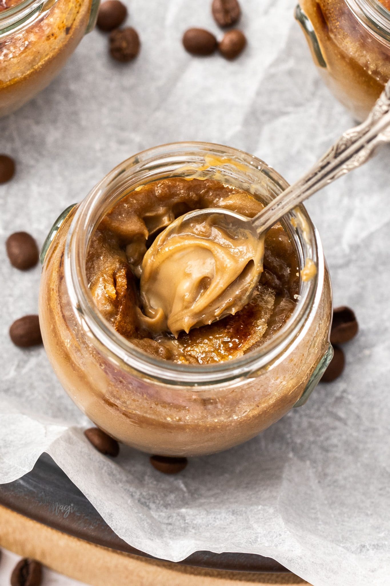 Coffee Crème Brûlée - 4 ingredients and video! - Sugar Salt Magic