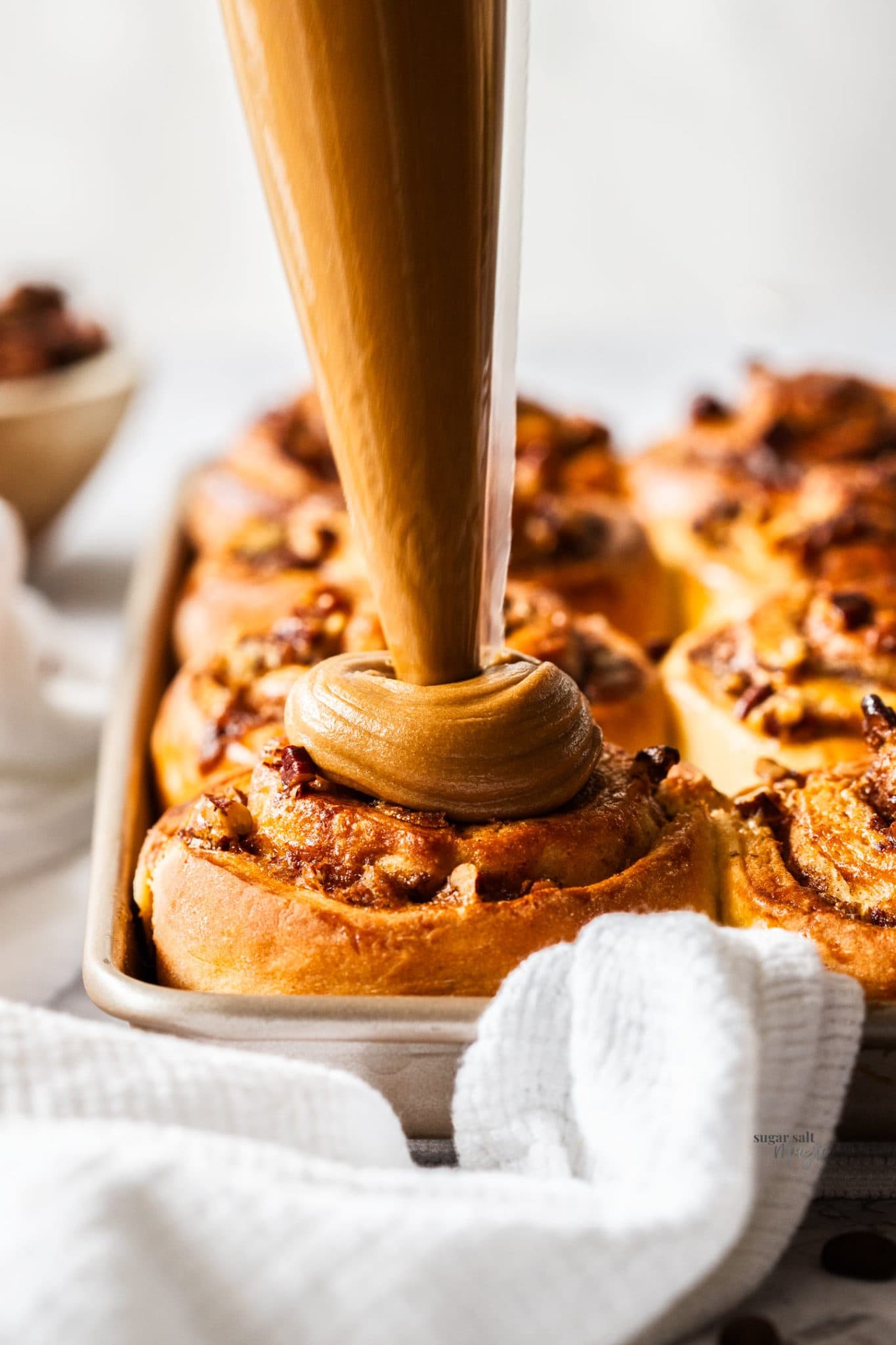 Coffee Cinnamon Rolls (with Coffee Icing) - Sugar Salt Magic