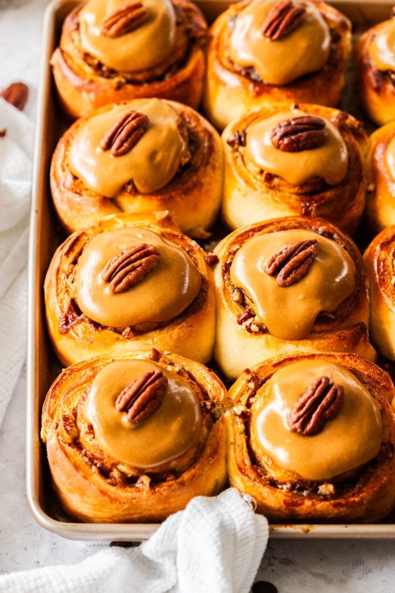 Coffee Cinnamon Rolls (with Coffee Icing) - Sugar Salt Magic