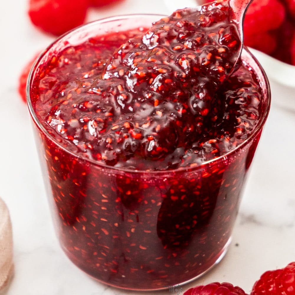 Easy Raspberry Jam (No Pectin) - Sugar Salt Magic