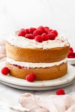 Raspberry Sponge Cake - Sugar Salt Magic
