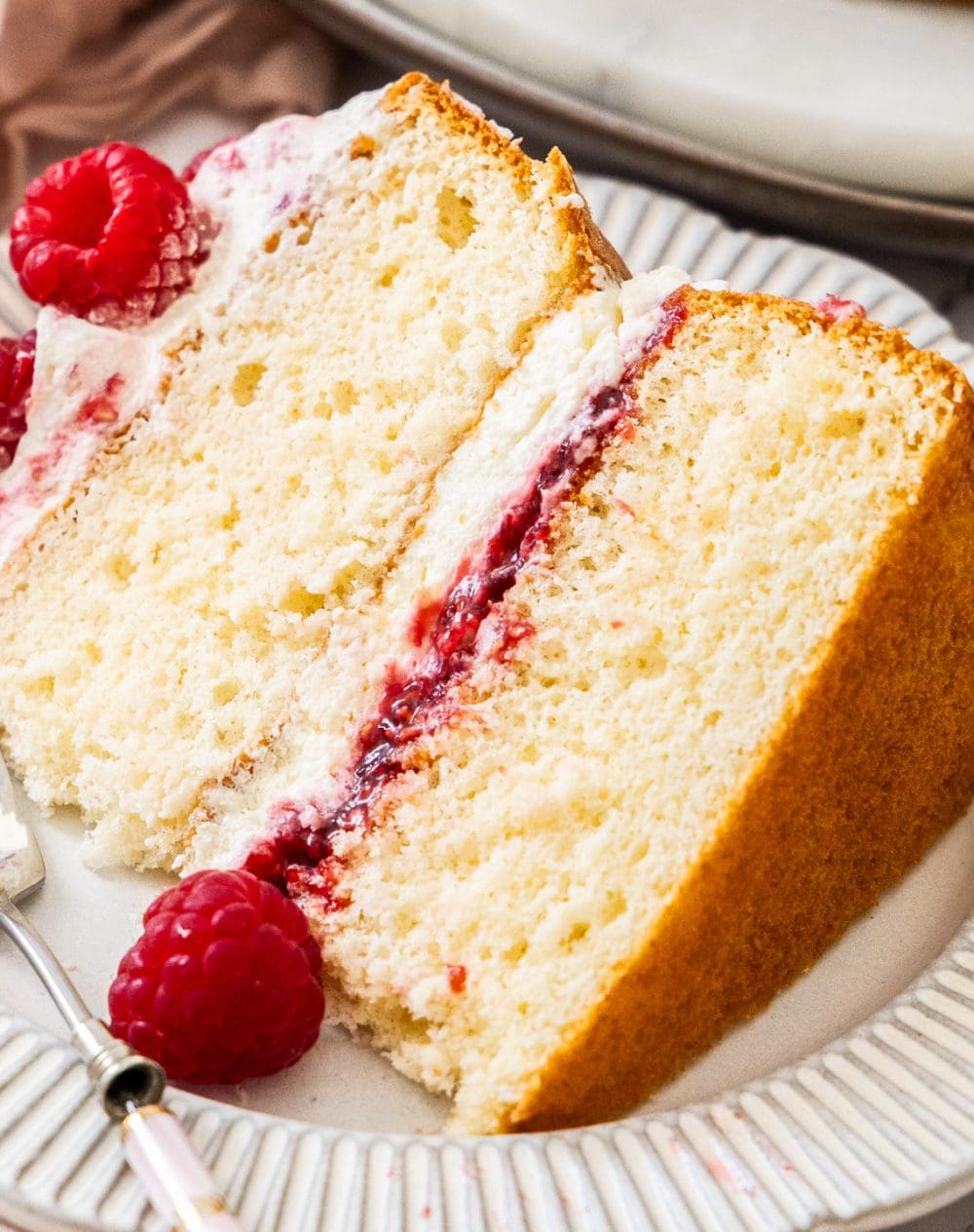 Raspberry Sponge Cake - Sugar Salt Magic